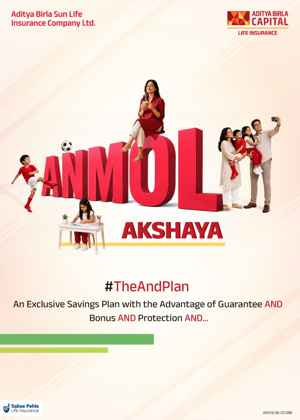 Aditya Birla Sun Life Insurance launches Anmol Akshaya - The Live Nagpur